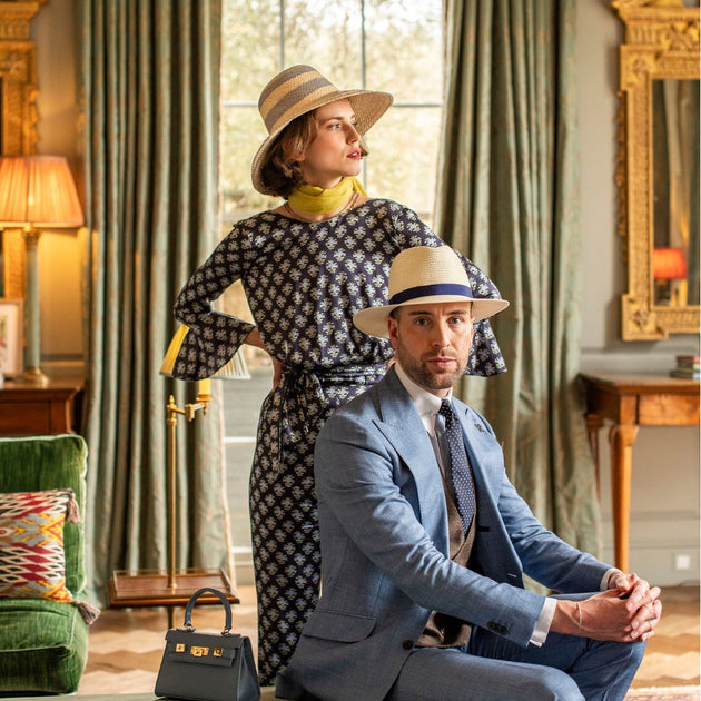 The Audrey Panama - Cornflower Blue – Jess Collett Milliner