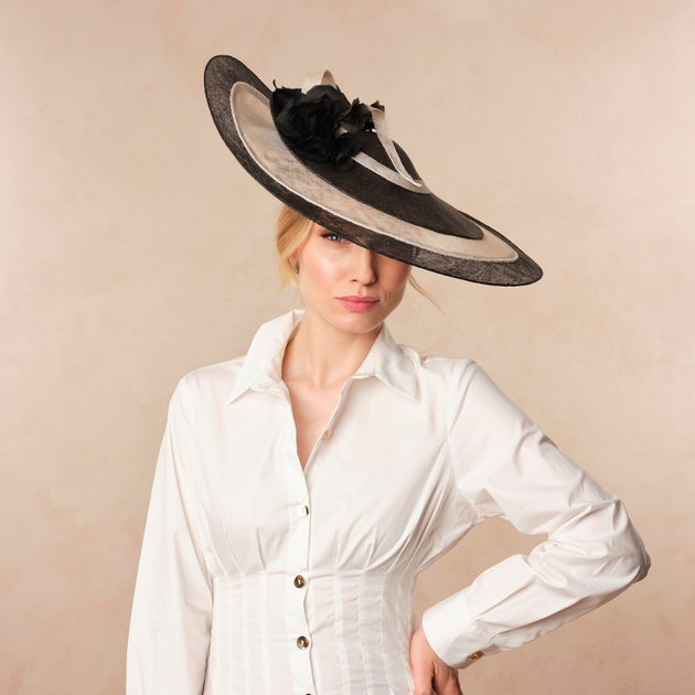Valentina - Black and White Hire – Jess Collett Milliner